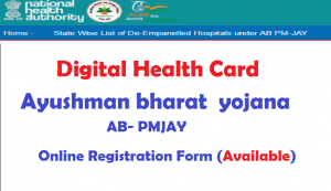 PMJAY Digital Health Card 2024 Ayushman Bharat Registration Form, Apply ...