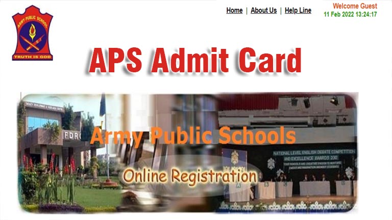 APS Admit card 2022: Army public school teacher Exam Hall ticket @aps ...