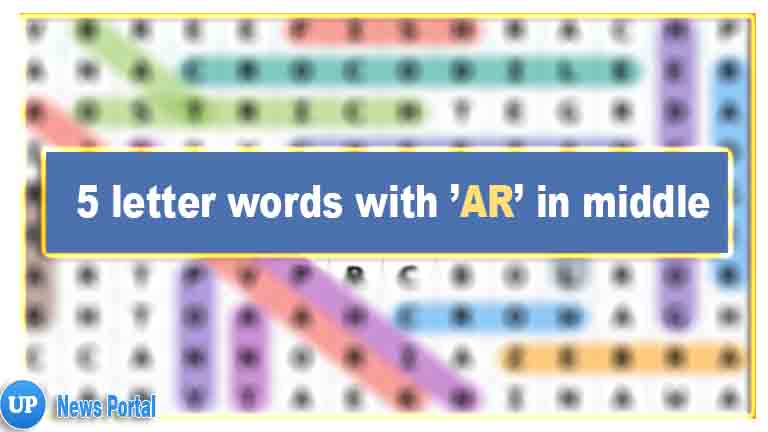All 5 Letter Words with 'AR' in the Middle- Wordle Guide