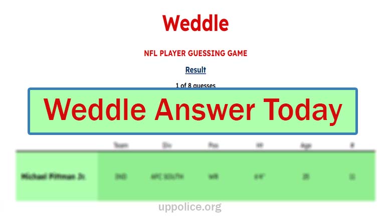 Weddle Answer Today (November 2025) All wordle NFL players Guessing ...